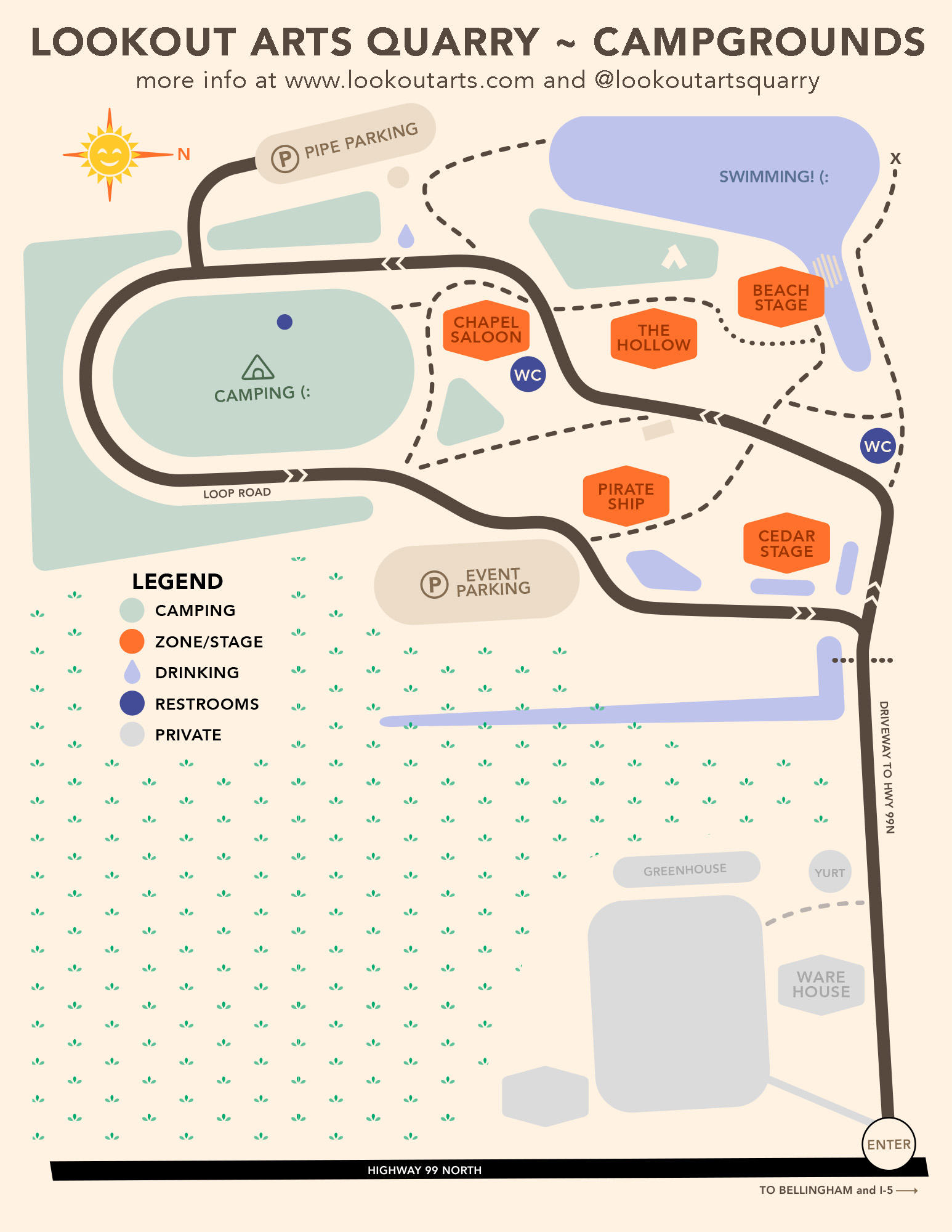 QUARRY CAMPGROUND MAP | Lookout Arts Quarry